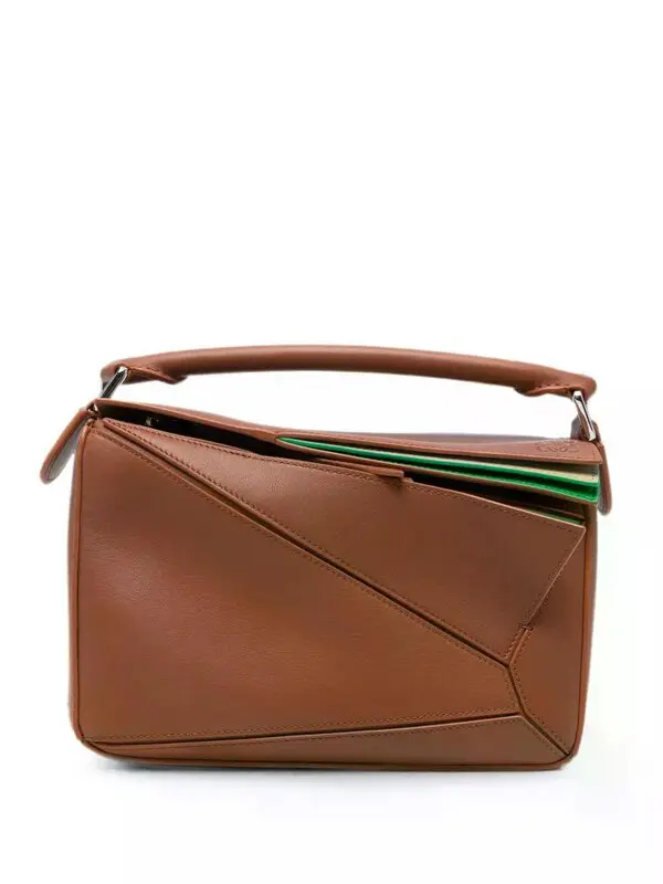 Loewe Leather Tote Bag - Brown