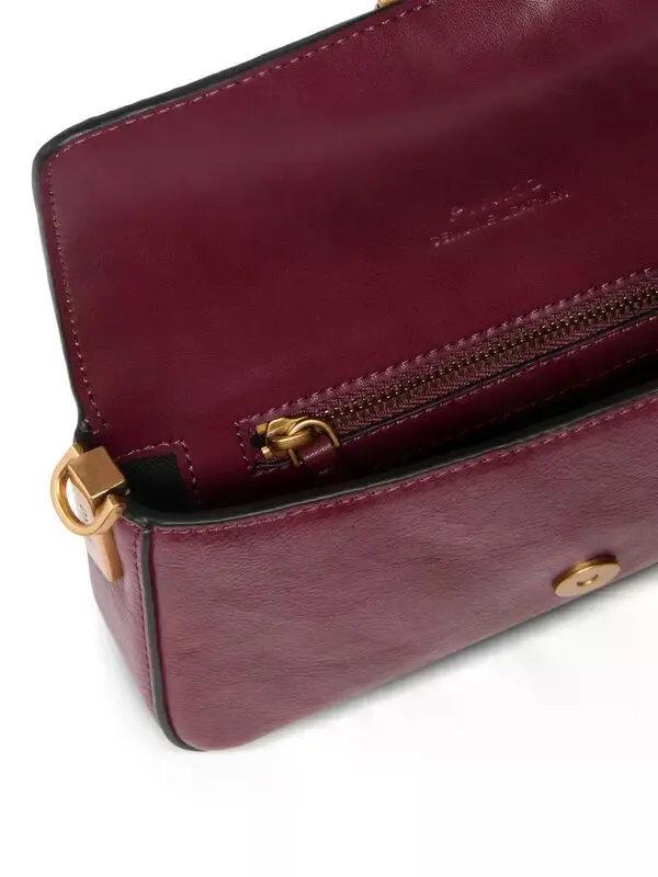 Pinko Love Birds Leather Shoulder Bag