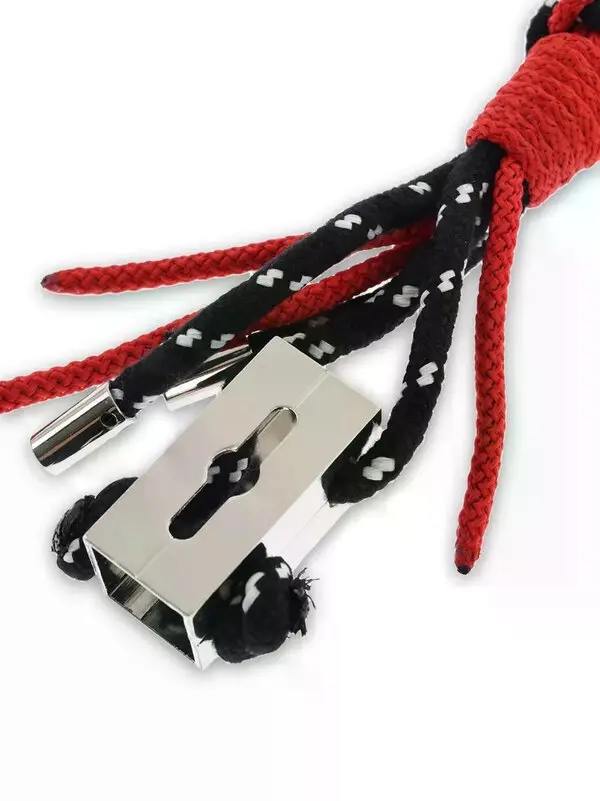 Dsquared2 Braided Carabiner Keyring - Red