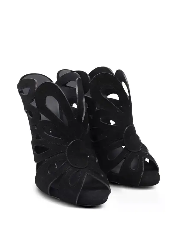 GIUSEPPE ZANOTTI Butterfly Cutout Stiletto Sandals
