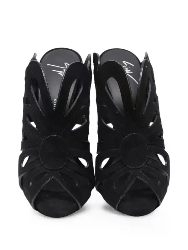 GIUSEPPE ZANOTTI Butterfly Cutout Stiletto Sandals