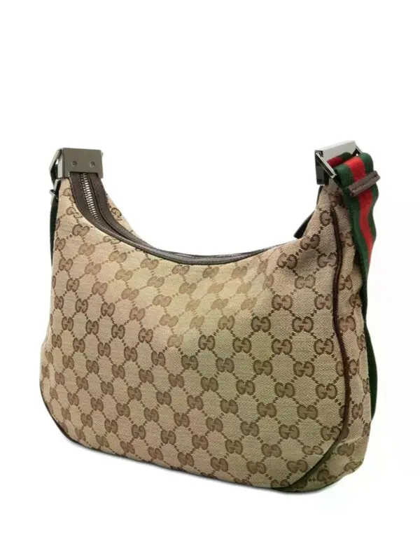 Gucci Gg Canvas Web Crossbody Bag - Neutrals