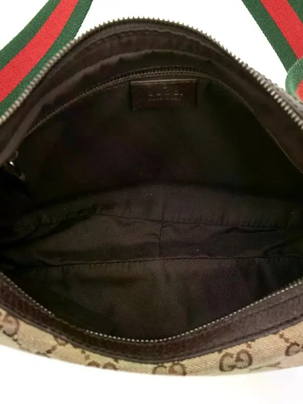 Gucci Gg Canvas Web Crossbody Bag