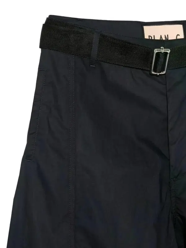 Plan C Belted Panelled Trousers