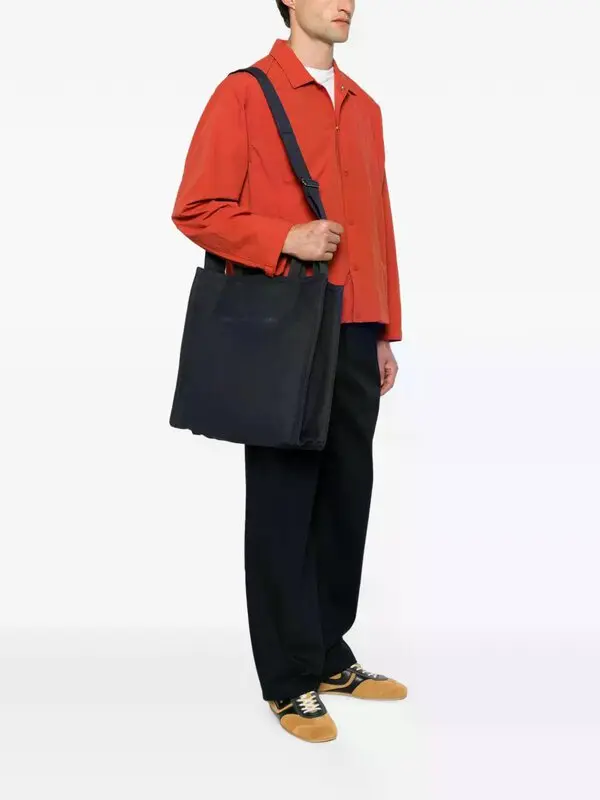 A.p.c. Logo Print Tote Bag - Neutrals