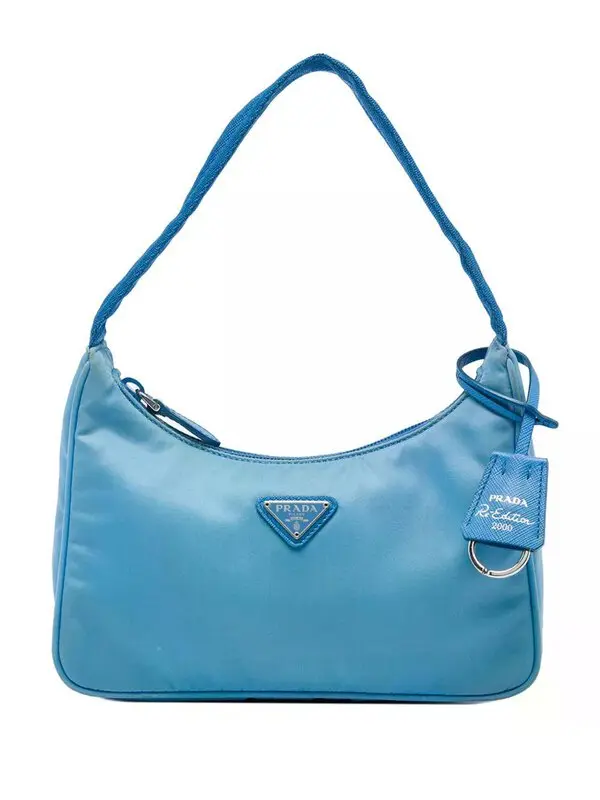 Prada Mini Tessuto Re Edition 2000 Shoulder Bag - Blue