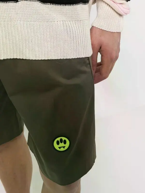 BARROW Logo Patch Bermuda Shorts