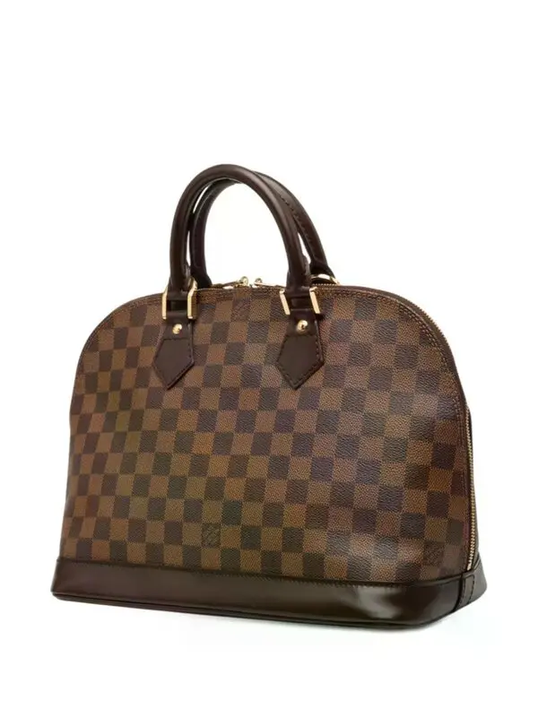 LOUIS VUITTON Damier Ebene Alma Mm Handbag