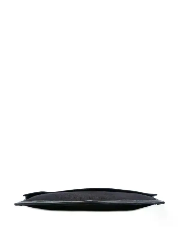 Saint Laurent Canvas Monogram Uptown Pouch Clutch Bag - Black