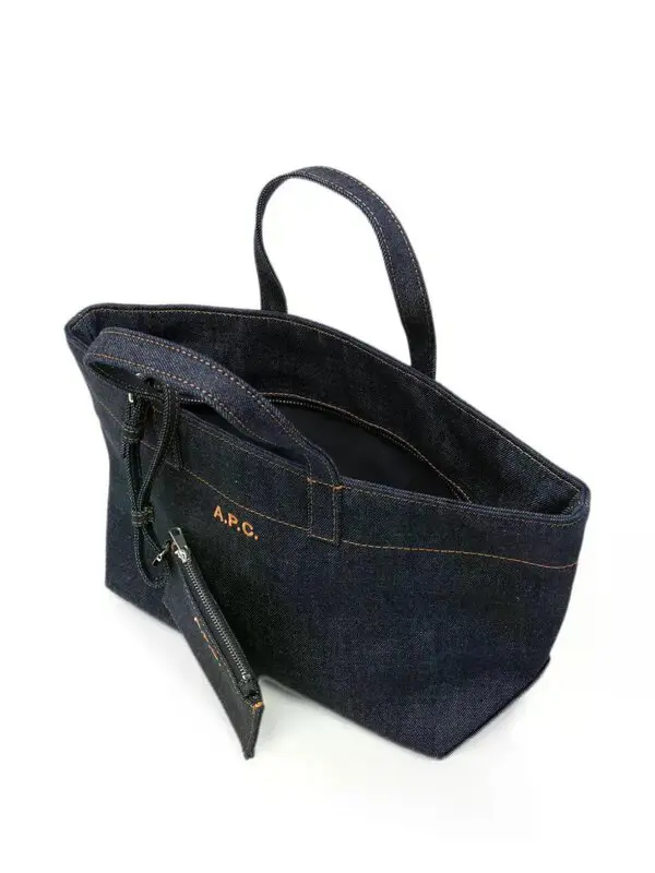 A.p.c. Small Le Drummer Denim Tote Bag - Blue