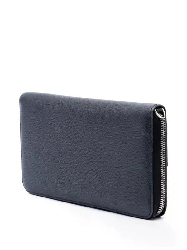 Prada Saffiano Leather Wallet On Strap Crossbody Bag