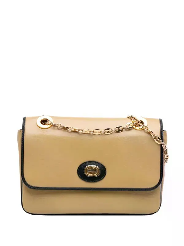 Gucci Calfskin Marina Chain Shoulder Bag - Neutrals