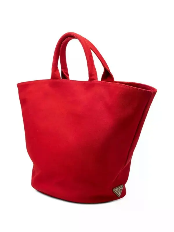 Prada Canvas Canapa Logo Satchel