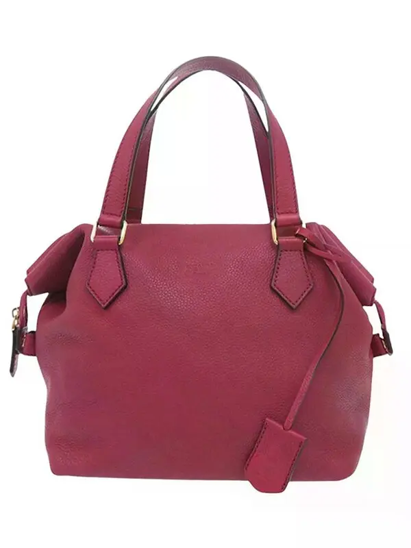 Fendi Small Leather Double Handle Tote Bag