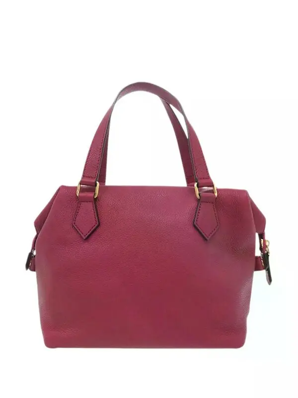 Fendi Small Leather Double Handle Tote Bag