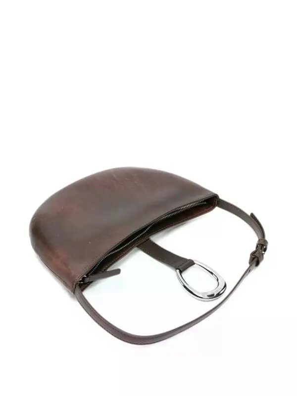 Staud Harlow Leather Shoulder Bag - Brown