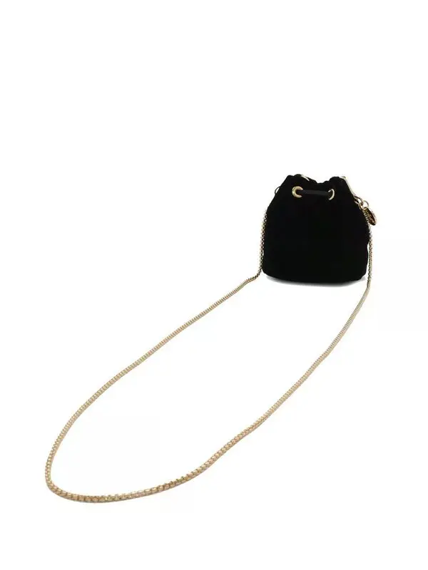 Prada Mini Velluto Drawstring Pouch Crossbody Bag