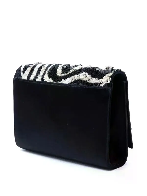 Saint Laurent Small Monogram Kate Zebra Sequin Crossbody Bag