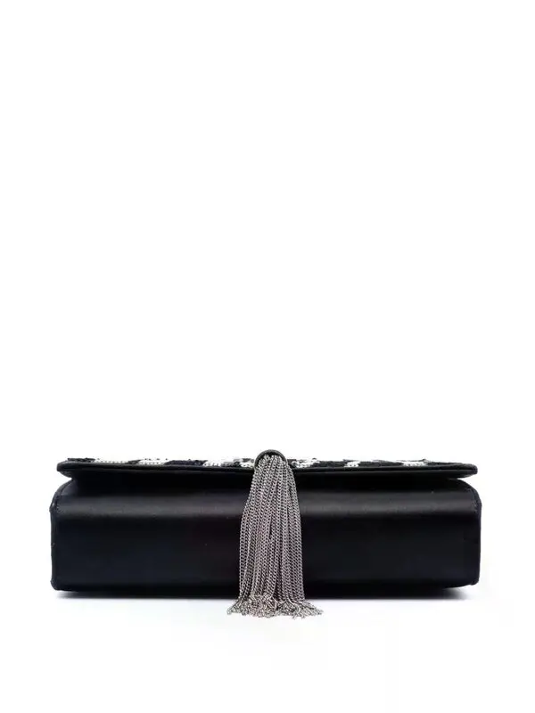 Saint Laurent Small Monogram Kate Zebra Sequin Crossbody Bag
