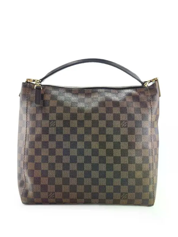 LOUIS VUITTON Pm Portobello Damier Ebene Tote Bag - Brown