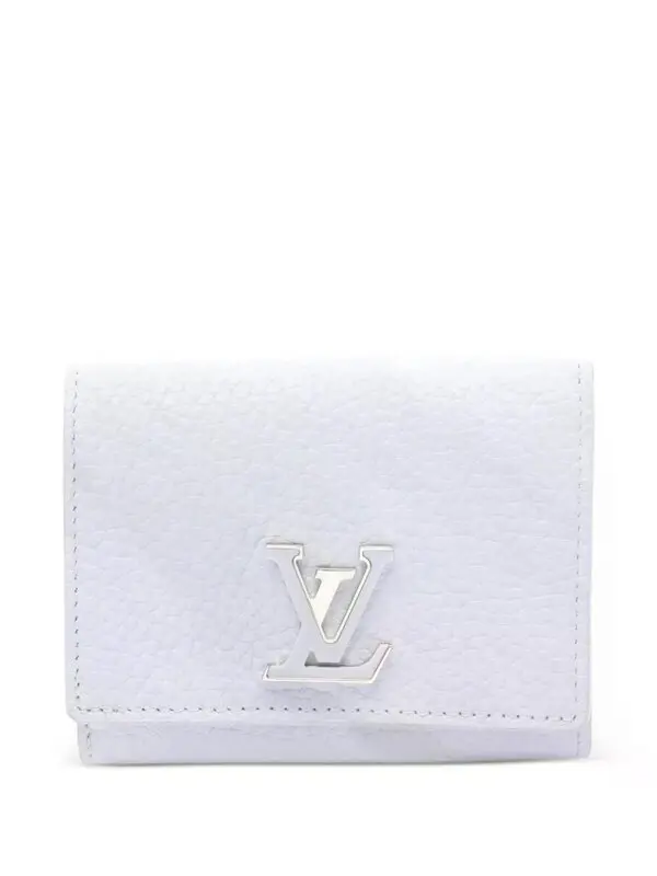 LOUIS VUITTON 2021 Tiny Capucines Bi-fold Wallet - Blue