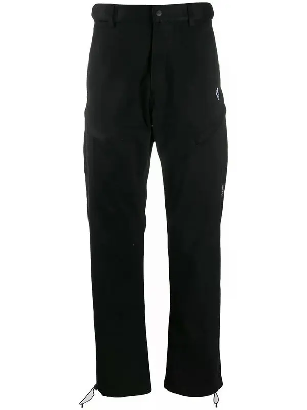 COUNTY OF MILAN Cotton Logo Cross Zipped Trousers
