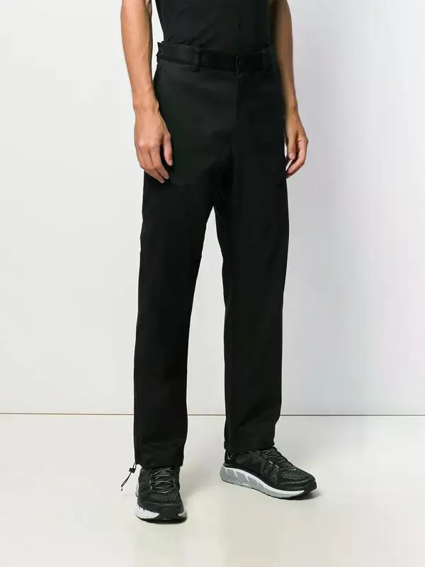 COUNTY OF MILAN Cotton Logo Cross Zipped Trousers