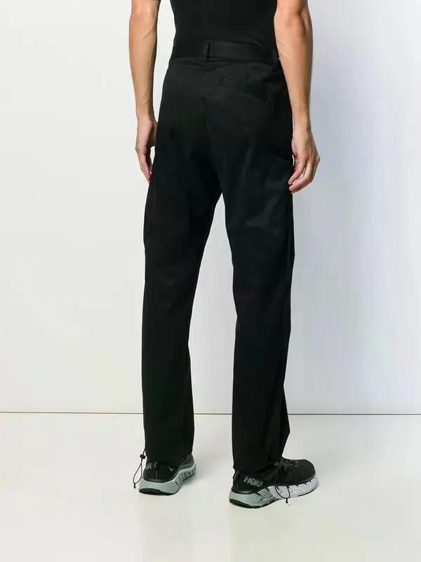 COUNTY OF MILAN Cotton Logo Cross Zipped Trousers