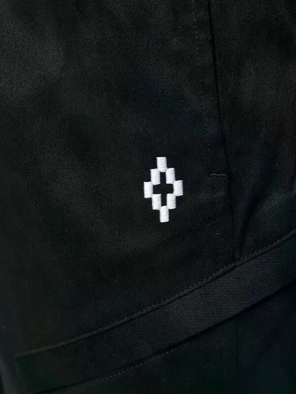 COUNTY OF MILAN Cotton Logo Cross Zipped Trousers