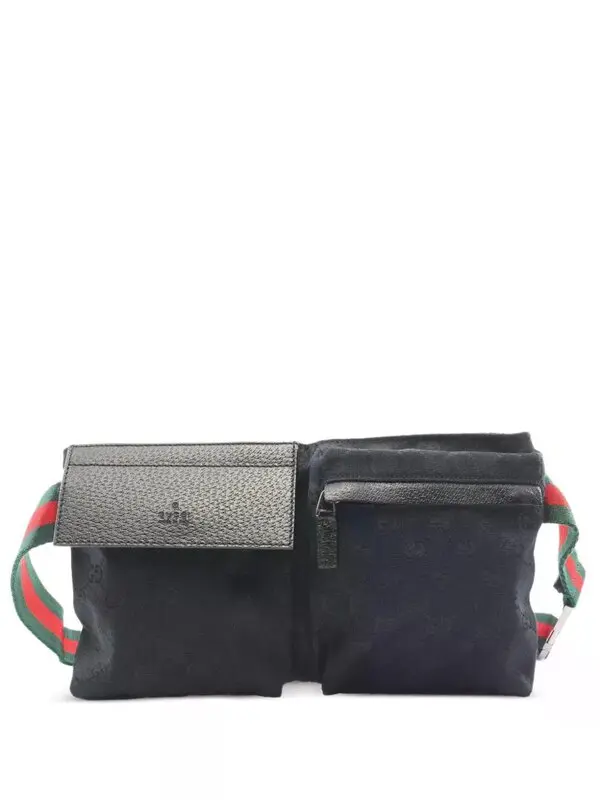 Gucci Gg Canvas Belt Bag - Black