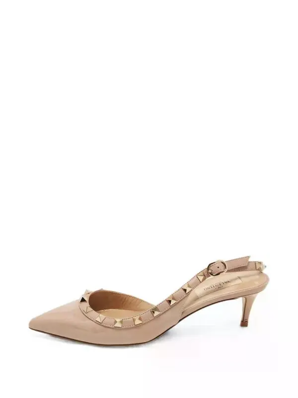 Valentino Garavani Rockstud D'orsay Slingback Pumps - Neutrals
