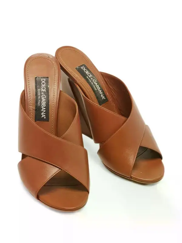 Dolce & Gabbana Keira Crossover Slide Sandals