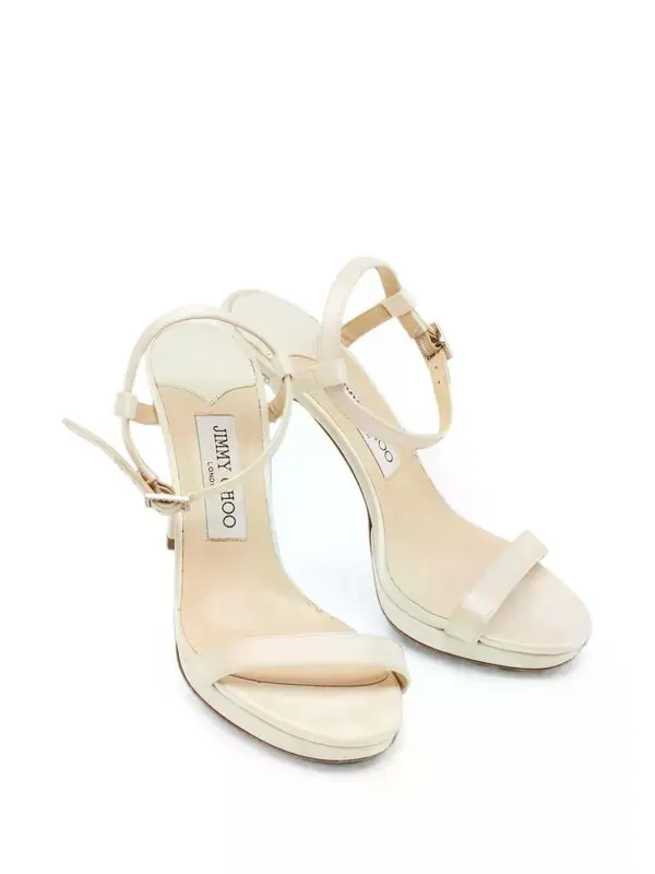JIMMY CHOO Minny Crystal Embellished Ankle Strap Sandals