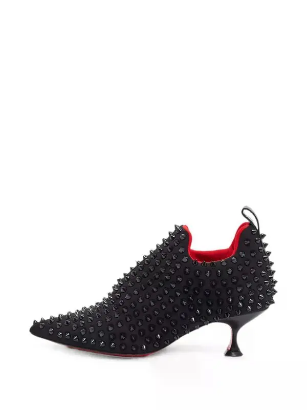 CHRISTIAN LOUBOUTIN Spiked Kitten Heel Pumps - Black