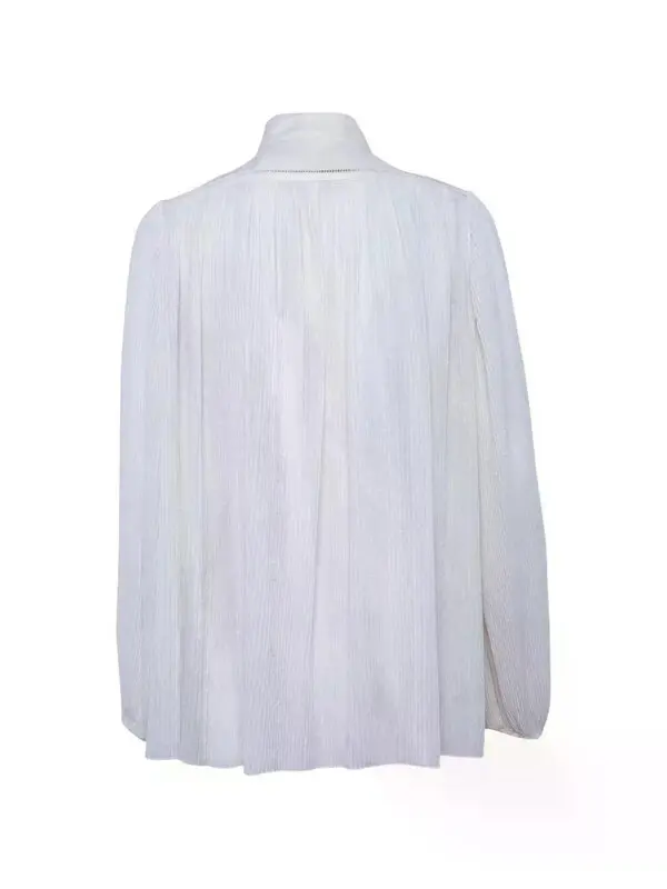 Zimmermann High-neck Long-sleeve Blouse