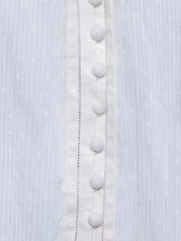 Zimmermann High-neck Long-sleeve Blouse