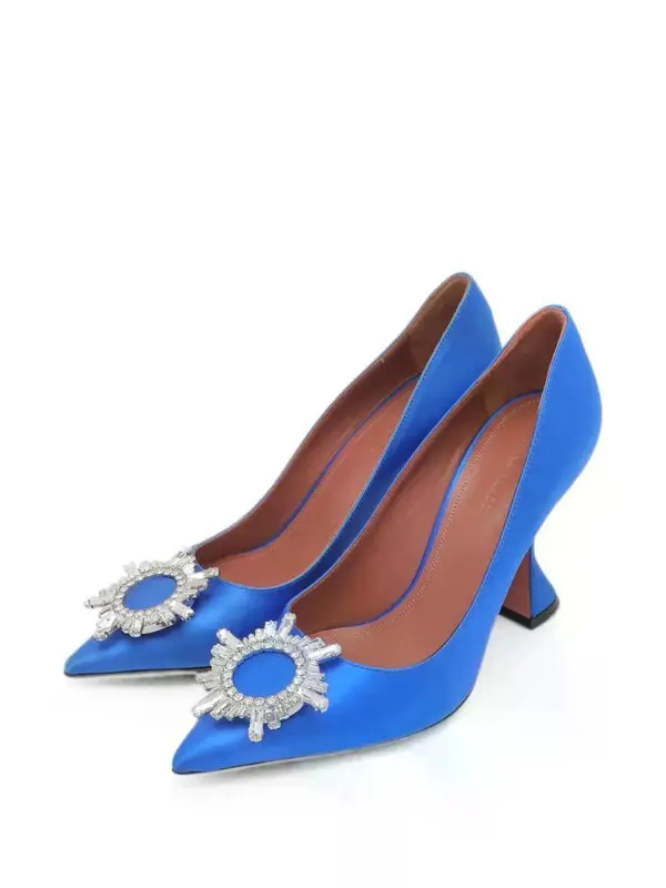 Amina Muaddi Begum Martini-heel Pumps With Crystal Embellishment