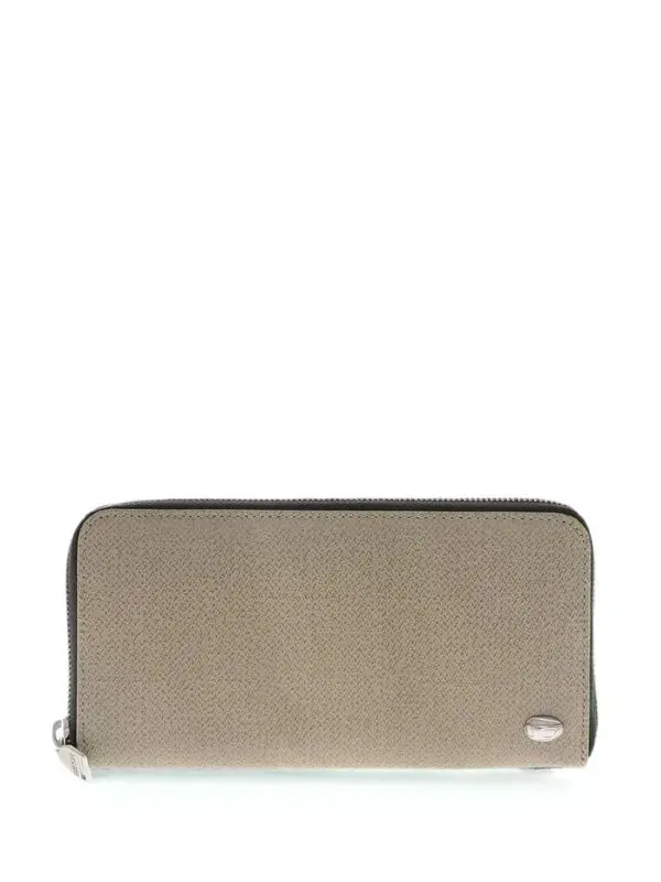DIESEL® Logo-plaque Zip-around Wallet - Neutrals