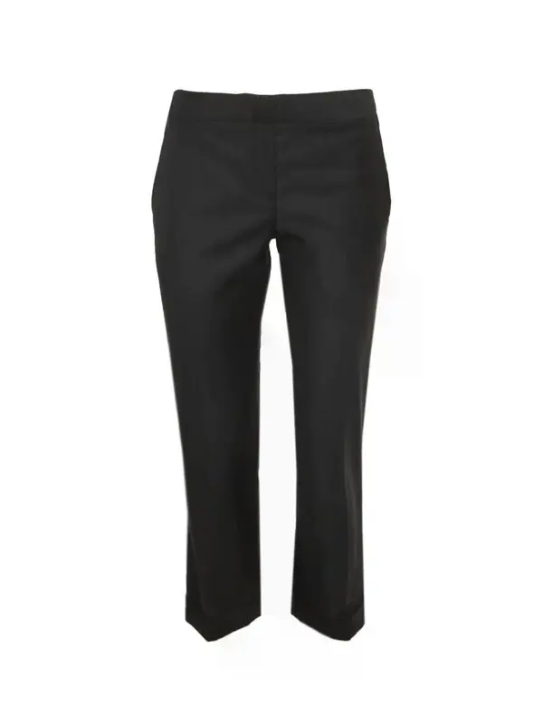 Alexander McQueen Cropped Trousers - Black