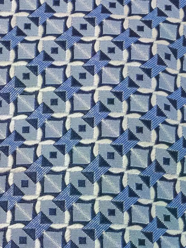 Gianfranco Ferre Silk Geometric Jacquard Neck Tie - Blue