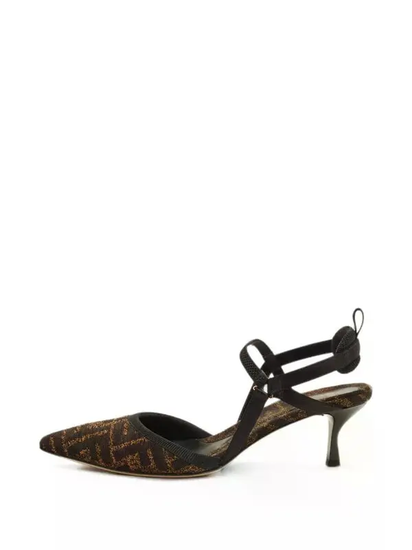 Fendi Colibri Zucca Pumps - Black