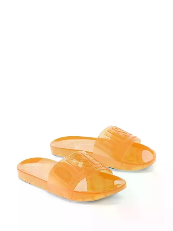 DIESEL® Embossed Logo Slides - Orange