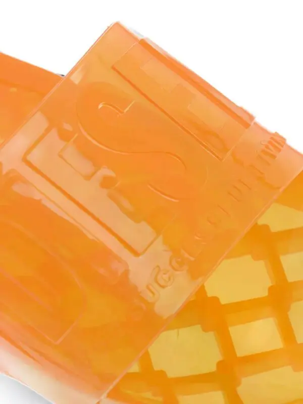 DIESEL® Embossed Logo Slides - Orange
