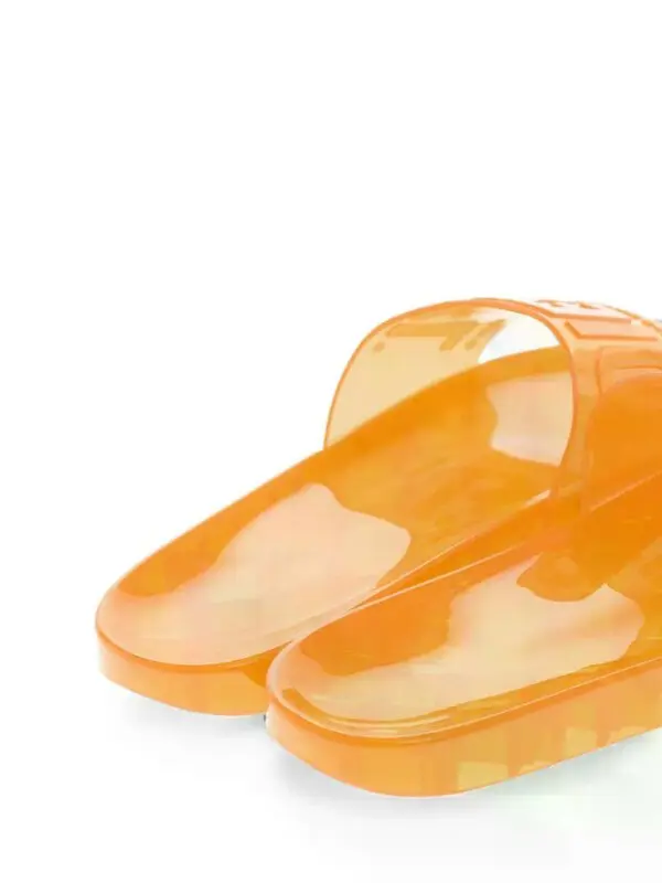 DIESEL® Embossed Logo Slides - Orange