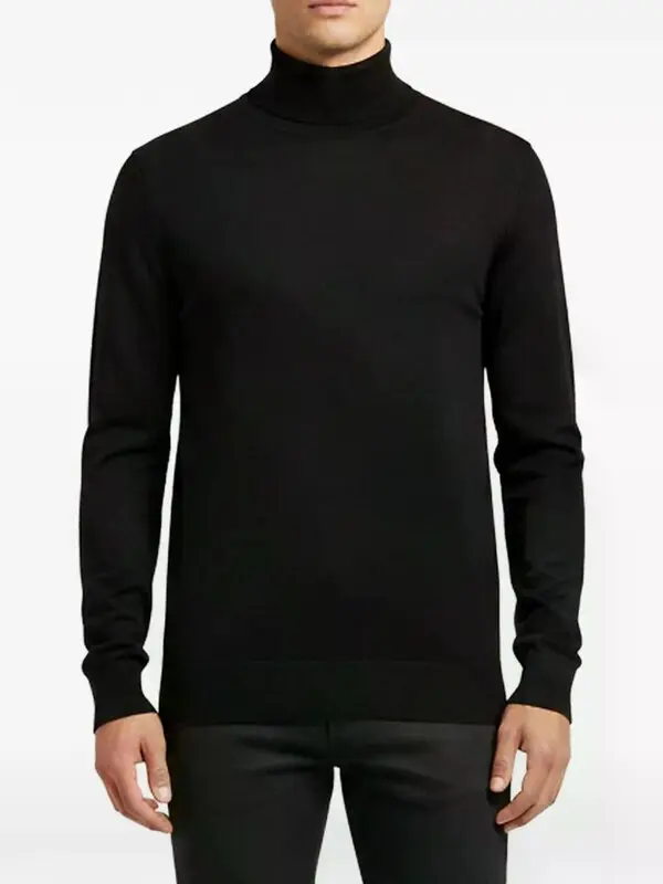 Dolce & Gabbana Logo-embroidered Wool Roll Neck Sweater