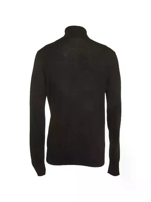 Dolce & Gabbana Logo-embroidered Wool Roll Neck Sweater