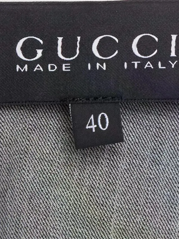 Gucci Bib Detail Chambray Shirt