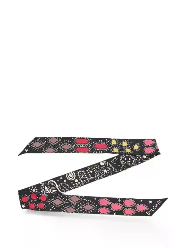 BVLGARI Printed Scarf - Black