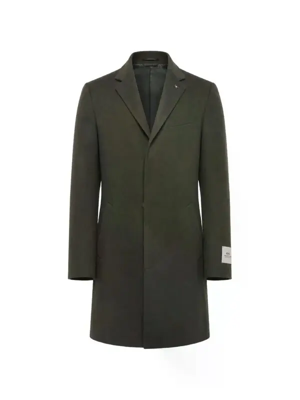 Corneliani Hidden Button Coat - Green