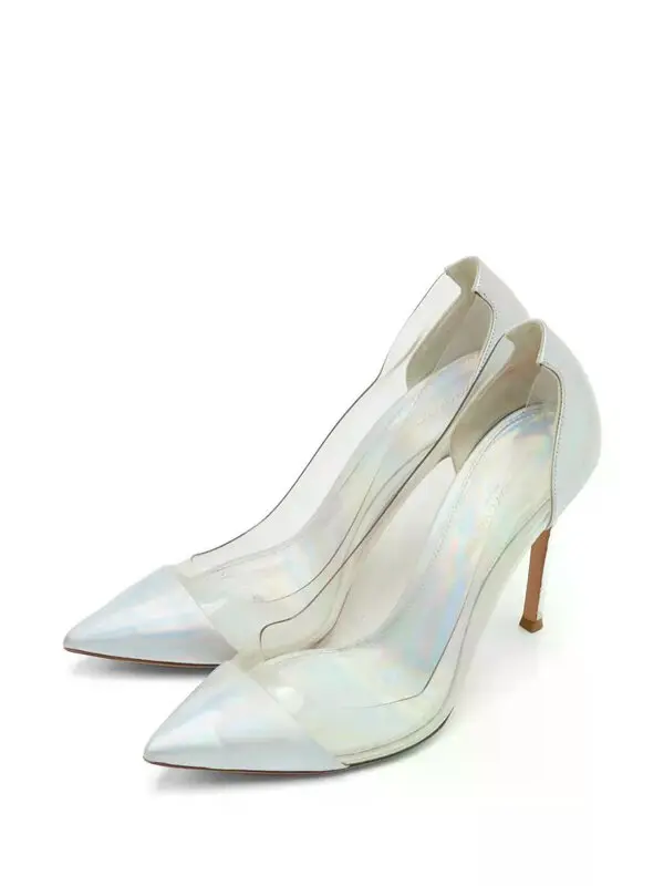 GIANVITO ROSSI Plexi Holographic Stiletto Pumps